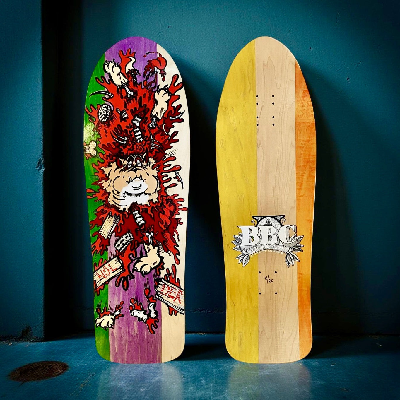 Monty Nolder Exploded Bulldog Deck - Limited Edition | Hand-Painted ...